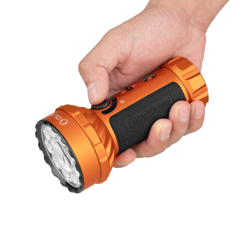 Olight Marauder Mini Powerful LED Flashlight With RGB Orange 7000 Lumens