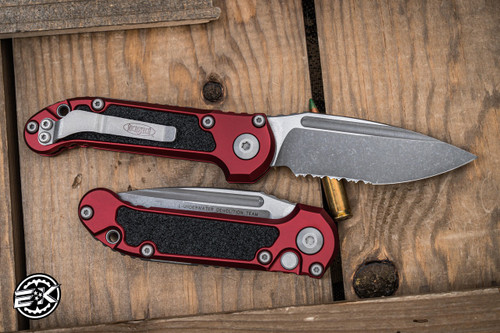 Microtech LUDT Gen III Automatic Folding Knife Merlot Red 3.4" M390 ...