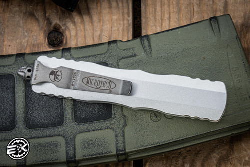 Microtech Dirac Otf Automatic Knife Natural Clear 3 Dagger Stonewash