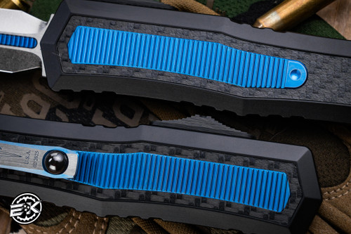 Marfione Custom Atreus ZBP OTF Automatic Knife Blue Aluminum-Carbon ...