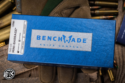 Preowned-Benchmade Mini Barrage AXIS-Assist Folding Knife Blue Canyon 2 ...