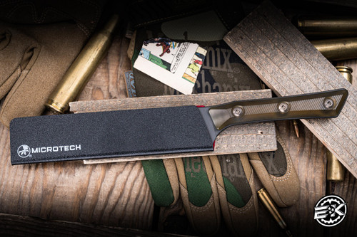 Microtech Utility Kitchen Knife Ultem 6" M390 Stonewash DLC 3400-1DLCULS