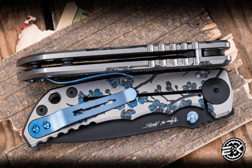 Spartan Blades SF5 SHF Harsey Custom Midnight Bloom Titanium 4 ...