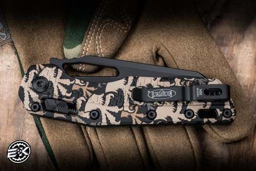 Microtech "MSI" Ram-LOK Tri-Grip Claw Camo 3.85" M390 Serrated 210T ...