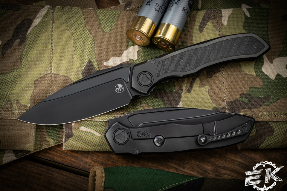 Sale Microtech Anax Integral Folding Knife Dlc Titaniumcarbon Fiber 3