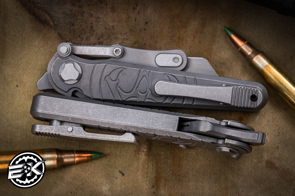 Hawk Knives Shortcut Utility Folding Knife Blasted Titanium