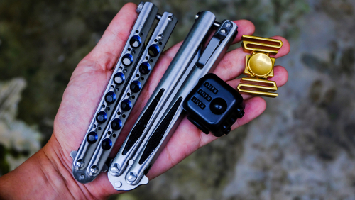 Balisong Beginners: 4 Easy Tricks to Do with a Custom Butterfly Knife ...
