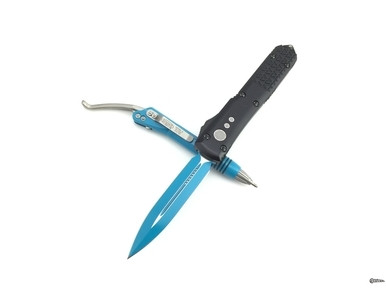 Microtech Jedi Knight Ultratech/Blue Siphon II Pen Stainless Combo
