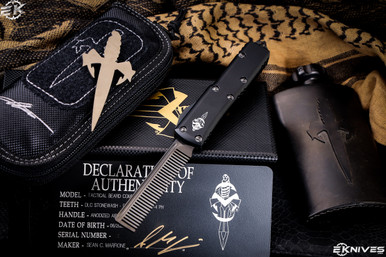 Microtech/Marfione Custom UTX-85 DLC Tactical Beard Comb