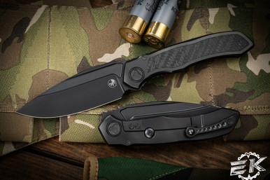 Sale-Microtech Anax Integral Folding Knife DLC Titanium/Carbon Fiber 3. ...