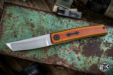 J. Oeser Custom Mini Tachi Westinghouse Knife 2.55" MagnaCut Hand Rubbed