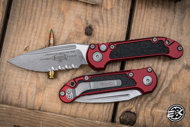 Microtech LUDT Gen III Automatic Folding Knife Merlot Red 3.4" M390 ...