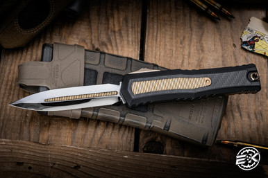 Microtech/Marfione Custom Atreus ZBP OTF Automatic Bronze Titanium ...