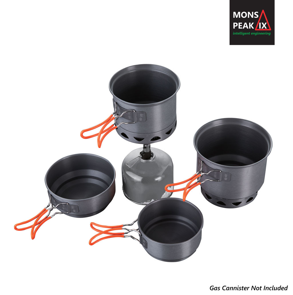 Mons Peak IX Trail 123 HE UL Cook Set with Stove - Frog Farm Outdoors