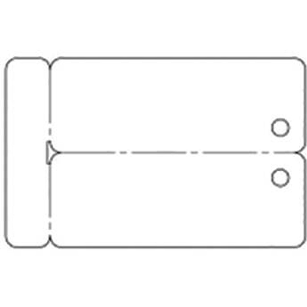 2-UP CR80/30 PVC Key Tag Cards - Qty. 500 - evolisprinter.com
