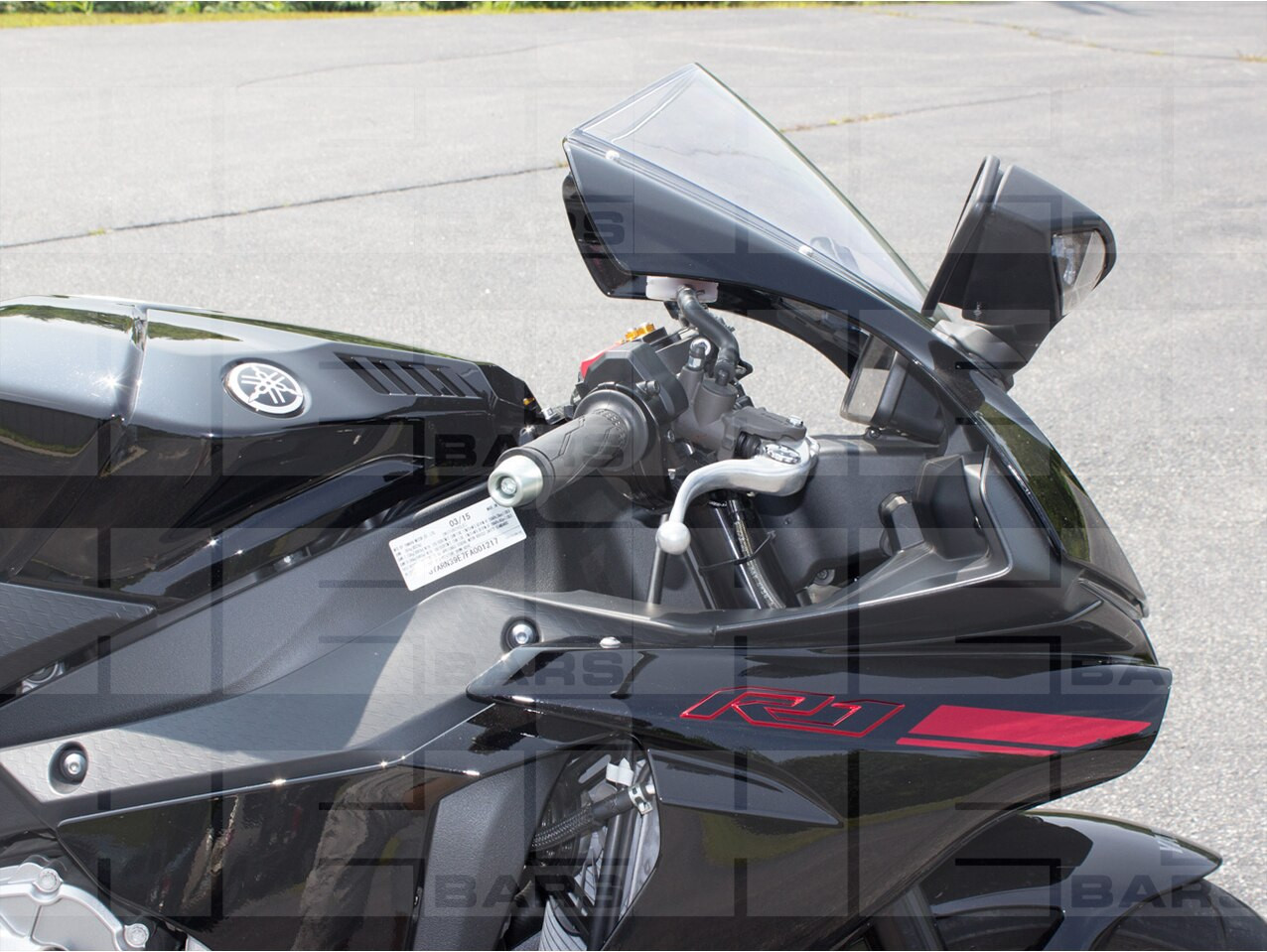 HeliBars® TracStar™ handlebar risers for Yamaha YZF R1 2015-onwards