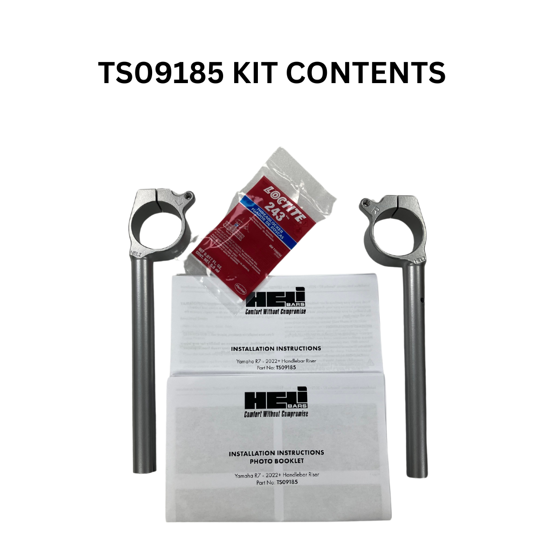 Yamaha R7 2022+ HeliBars® TracStar™ Clip On handlebar risers - HeliBars
