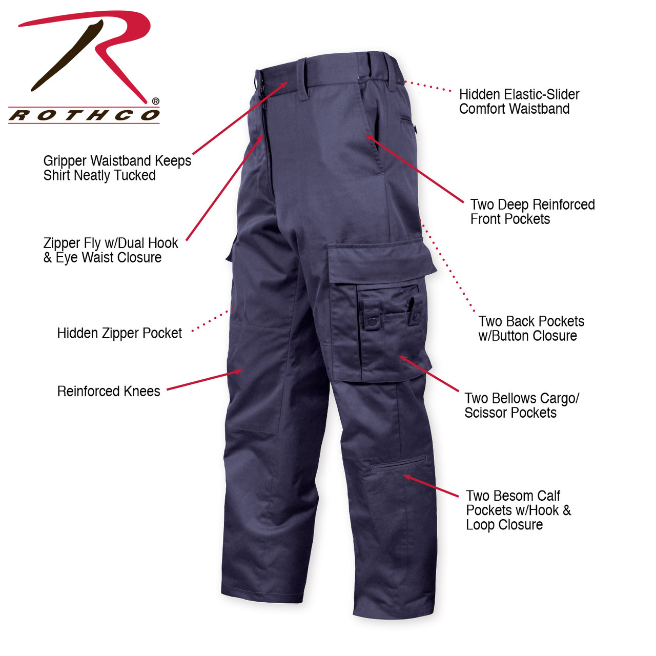 Rothco Deluxe EMT Paramedic Pants - Thunderhead Outfitters