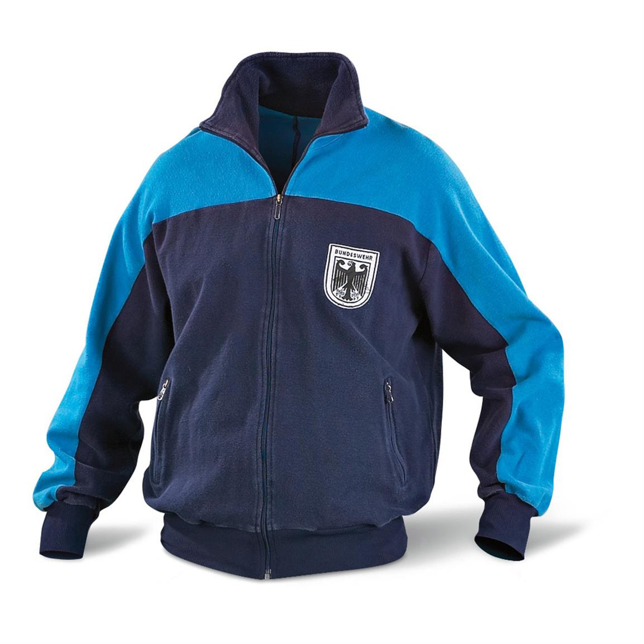 German Blue Gym PT Jacket, German Military Surplus