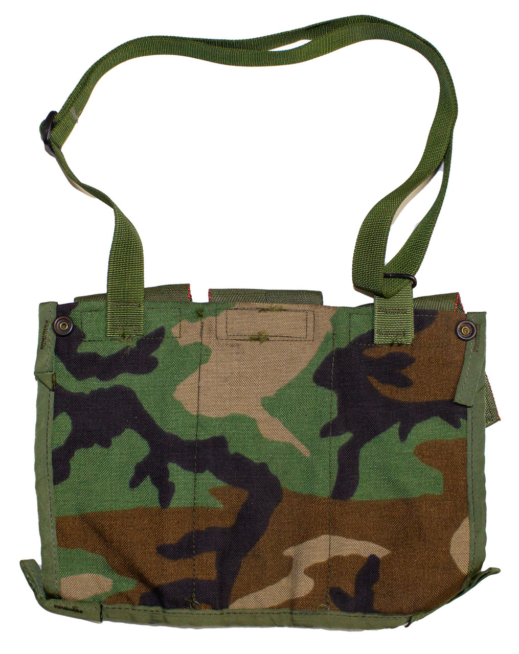 Woodland Bandolier Ammo Pouch (6-Mag), USGI: US Military Surplus