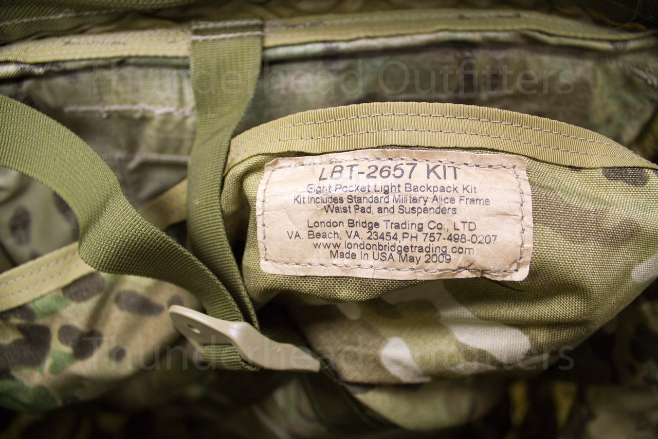LBT-2657 Eight Pocket Light Backpack Kit, USGI: US Military Surplus