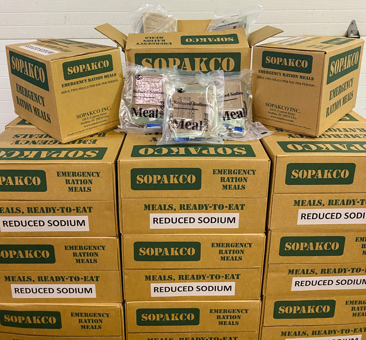 Sopakco MRE Case of 14 Reduced Sodium Meals