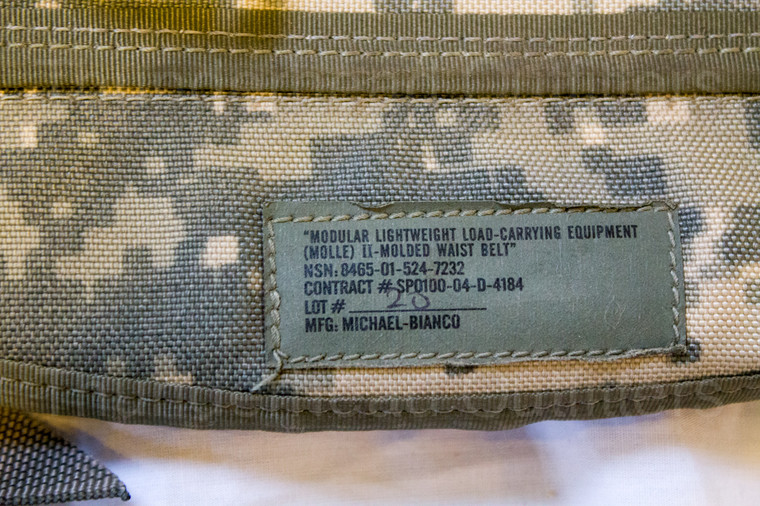 MOLLE ACU Molded Waist Belt, USGI: US Military Surplus