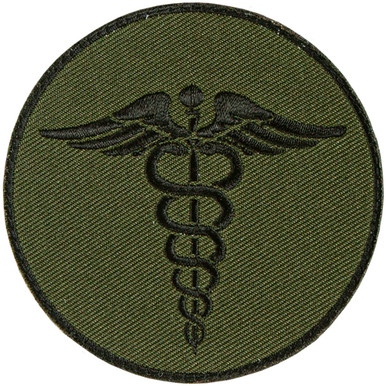 Medical/EMS Caduceus Round Patch
