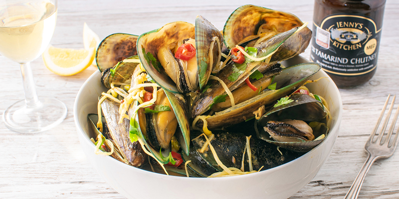 Tropical Tamarind Coconut Mussel Bowl - Jenny's Kitchen