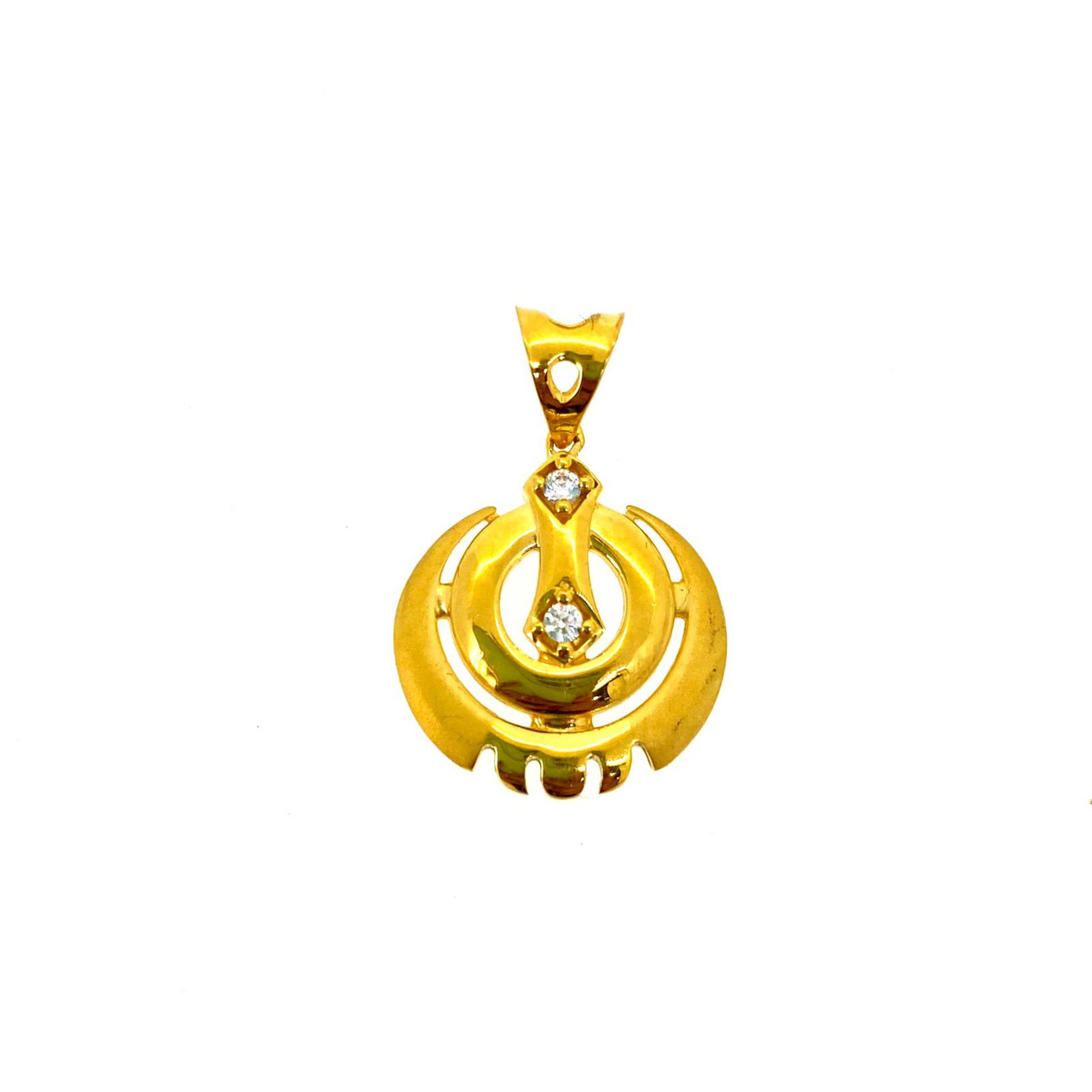 22k gold khanda pendant store