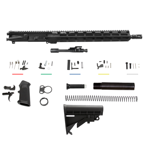 Complete AR-15 16" Upper Receiver W/ BCG, LPK & Mil Spec Stock Buffer Kit