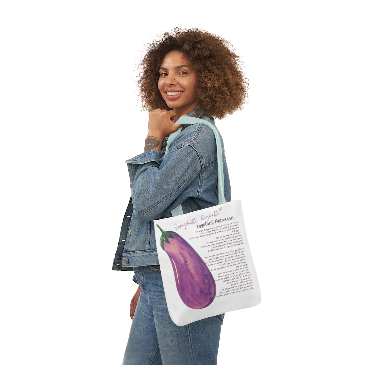 Eggplant Parm Canvas Tote Bag - Spaghetti Righetti
