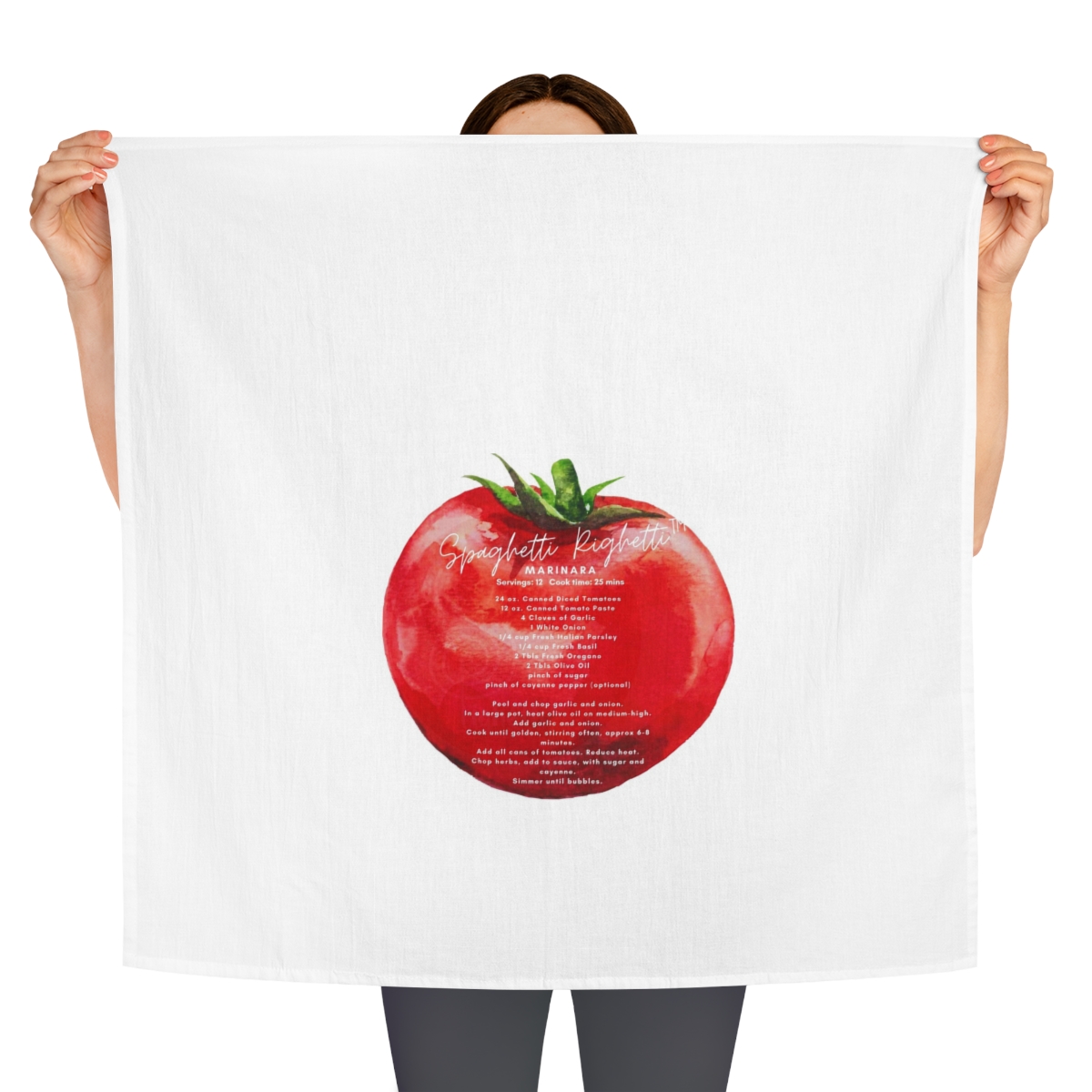 Tomato Marinara Tea Towel - Spaghetti Righetti
