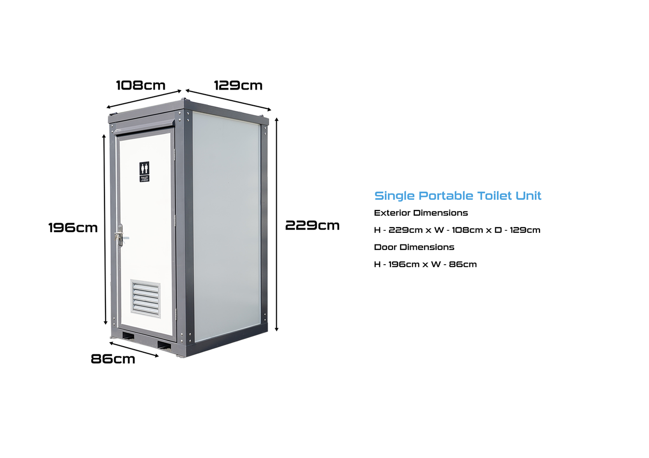 Single Portable Toilet Unit