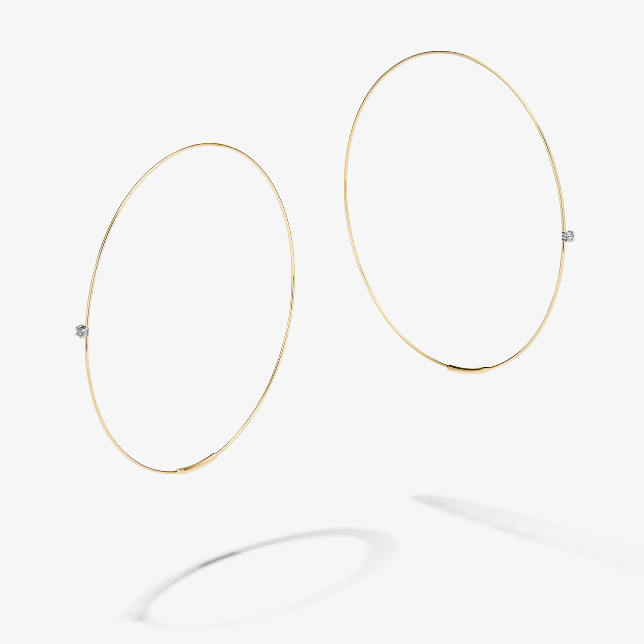 LARGE MAGIC HOOPS WITH DIAMONDS - LANA
