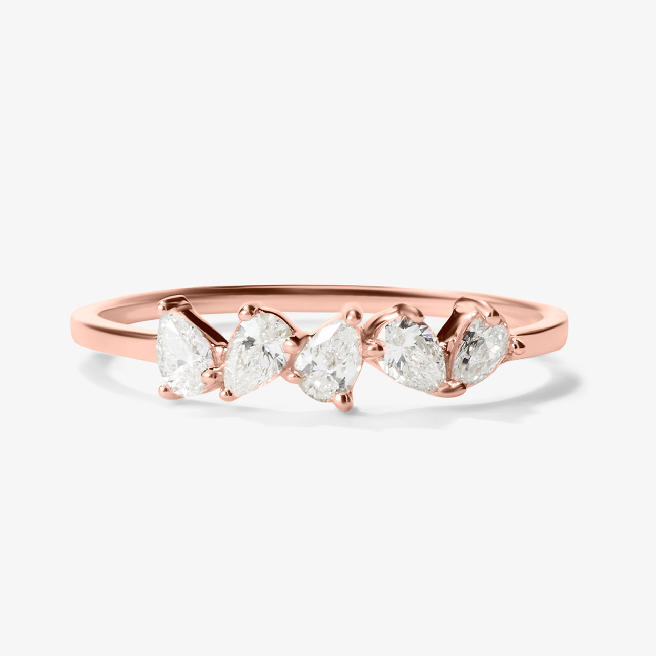 ZIG ZAG PEAR DIAMOND RING