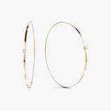 Large Flat Magic Hoops with Diamonds - LANA