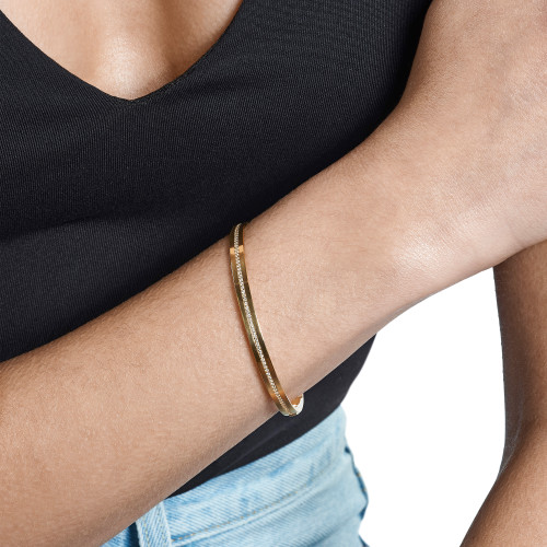 Hinge Diamond Bangle Bracelet - LANA