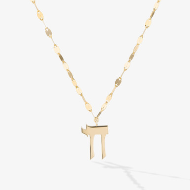 Gold Chai Charm Necklace - LANA