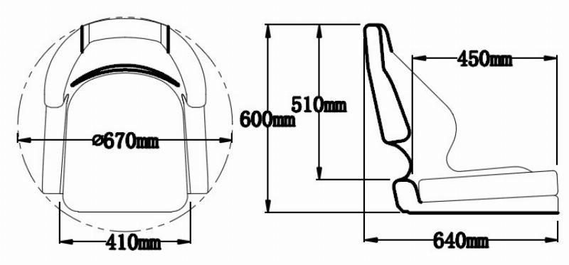 Helmsman Seat - "Commodore" (RWB5060 RWB5061) | Boat Seats Australia
