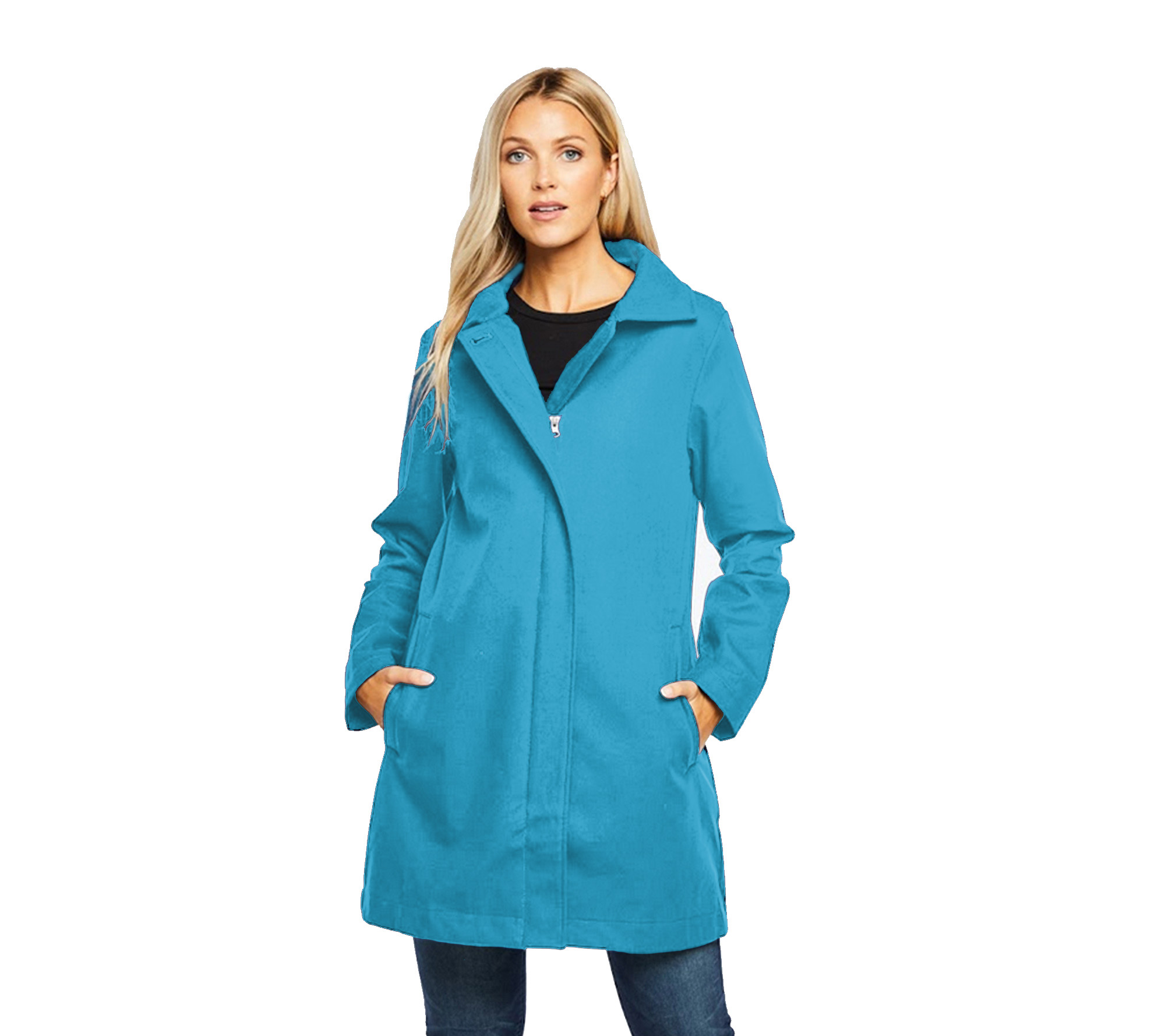 Lucia Mesh-Lined Waterproof Rain Jacket, Med --Final Sale