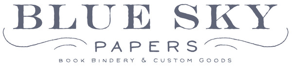 Custom Guest Books - Blue Sky Papers