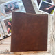 Personalized Leather Photo Binder with Slide-in Clear Sleeves - Blue ...