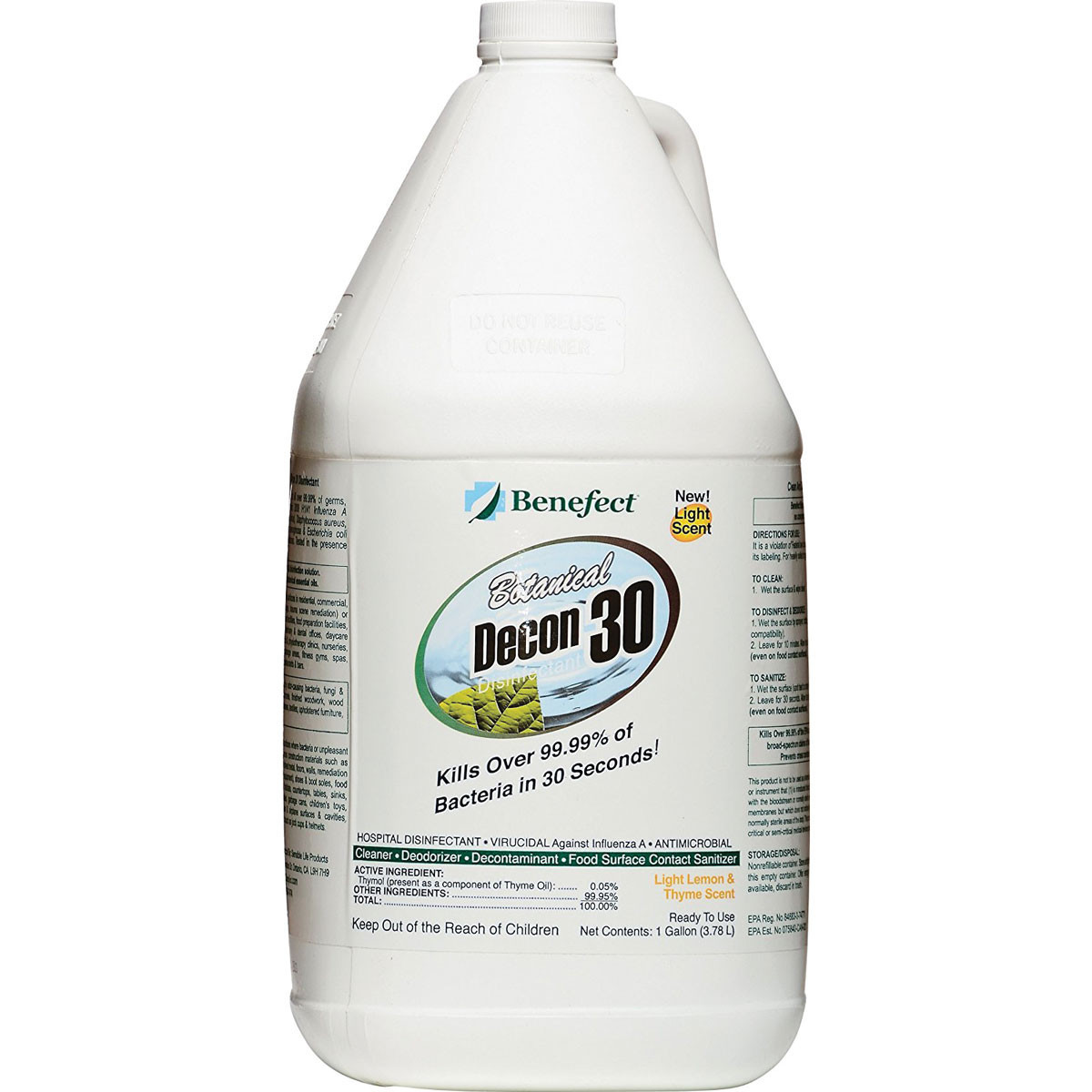 Decon 30 4L Jug by Benefect - Vitality Depot