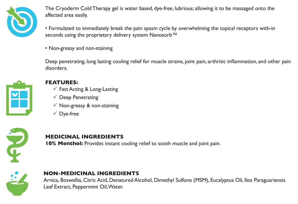 CryoDerm Cold Spray 4 oz | Topical Pain Relief | Vitality Depot