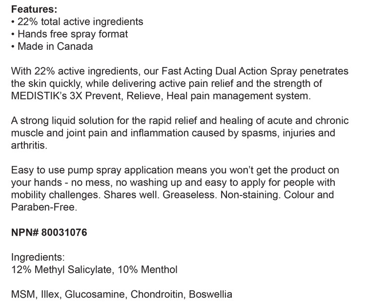 Medistik Professional Dual Action Spray - Vitality Depot