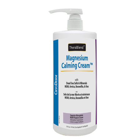 CryoDerm Magnesium Calming Cream 32 oz Pump | Topical Magnesium Cream ...