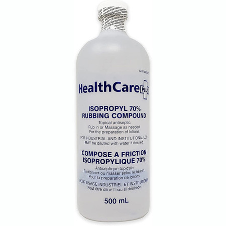 Isopropyl 70% Alcohol 500 ml by HealthCare Plus - Vitality Depot