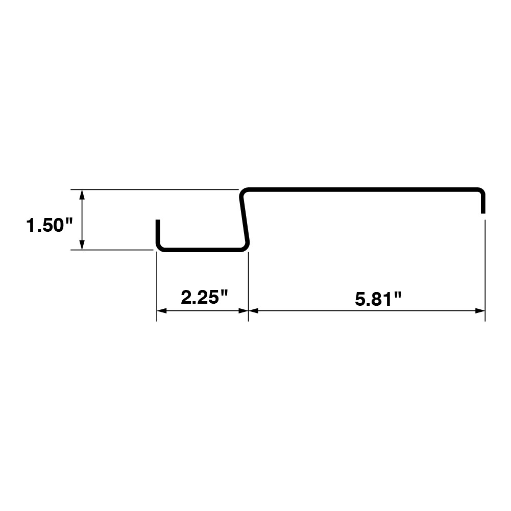 REAR HEADER, UPPER (GALVANIZED) === 8931