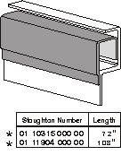 STOUGHTON TOP RAIL PROTECTOR === 1677